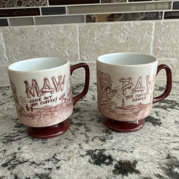 The Unbranded Brand | Dining | Vintage Maw Paw Git Your Coffee Mug Set ...